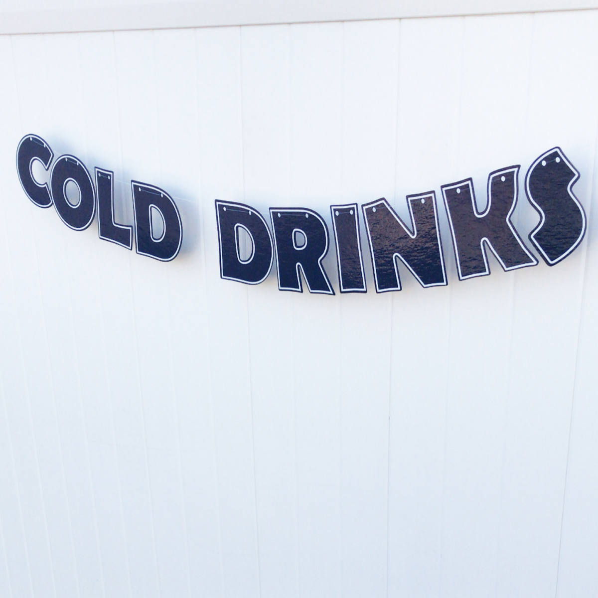 Cold Drinks Letter Banner, custom colors – Sweet Lane Events