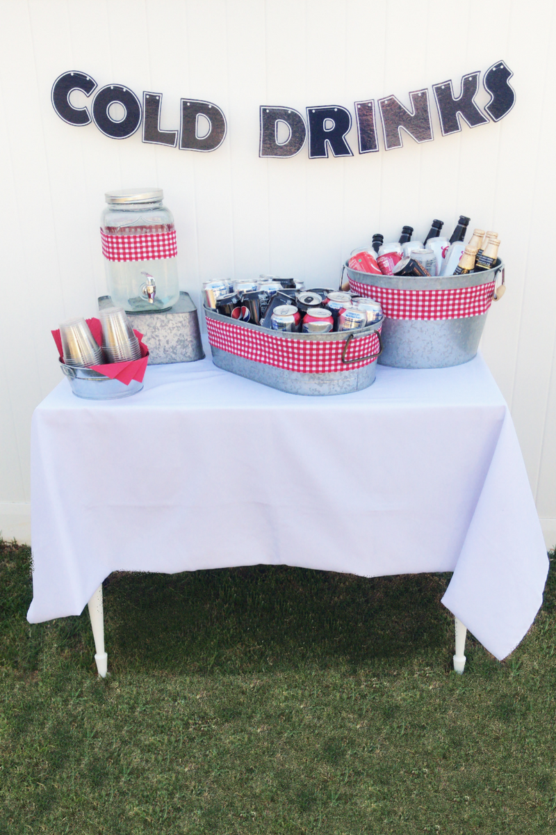 Cold Drinks Letter Banner, custom colors – Sweet Lane Events